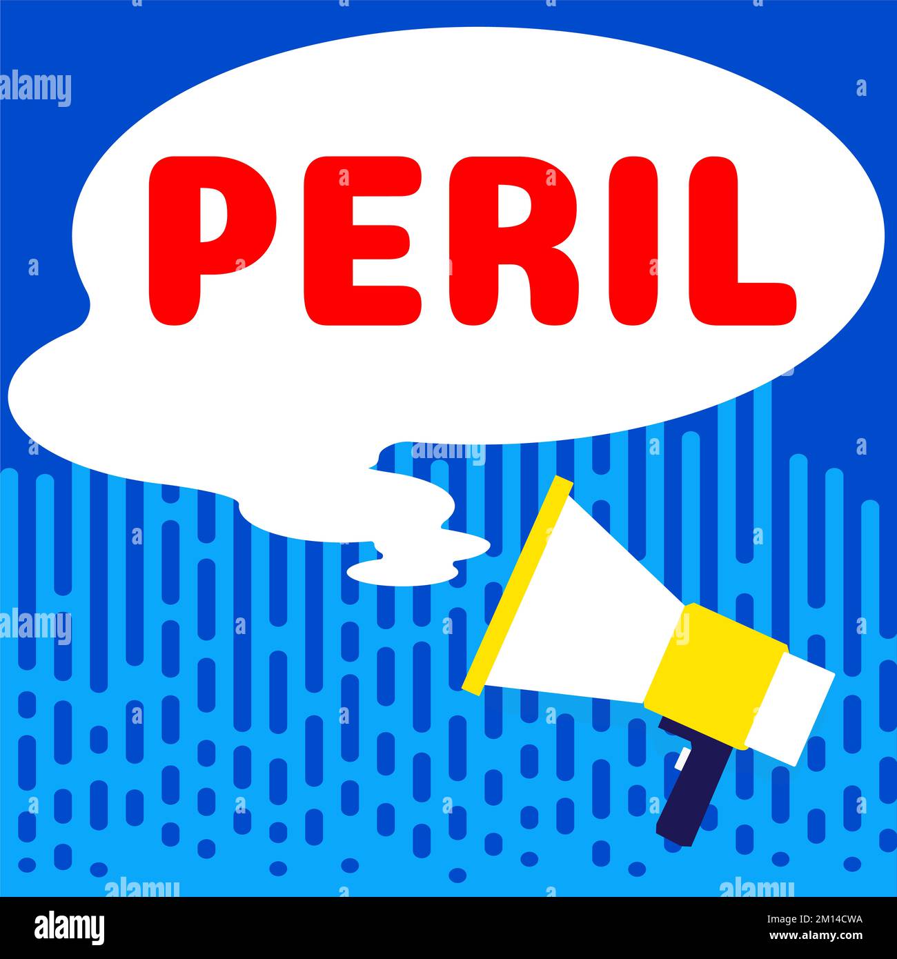 Sign displaying Peril. Business showcase indicates something extremely ...