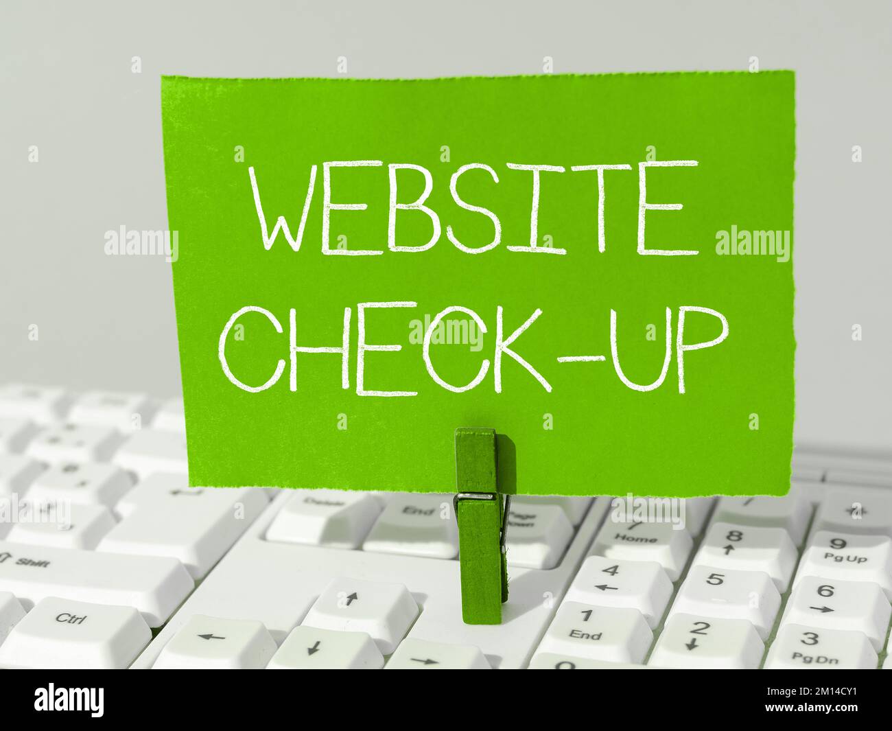 Conceptual caption Website Check Up. Concept meaning an examination of ...