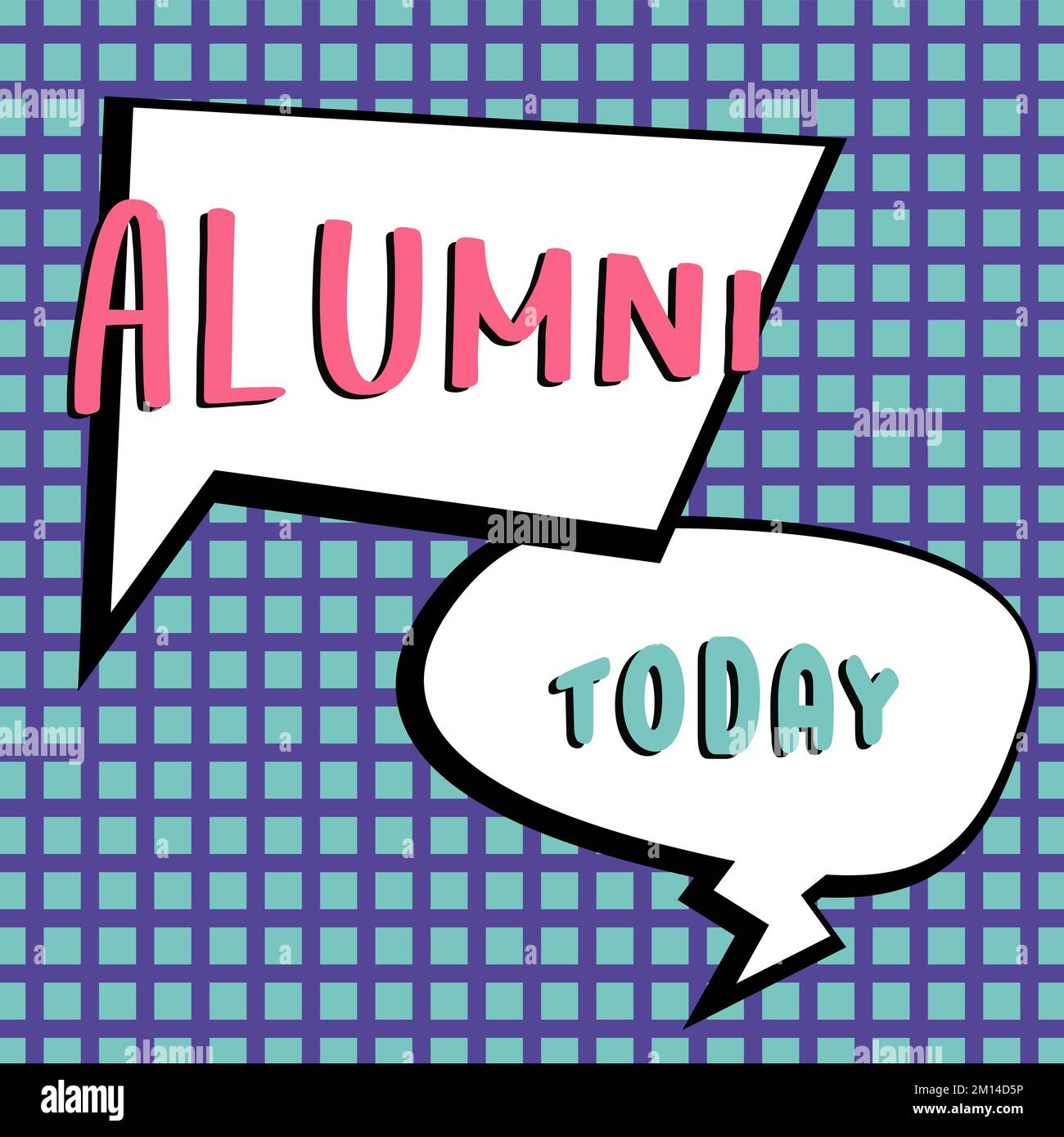 Text showing inspiration Alumni. Business approach former pupil or ...