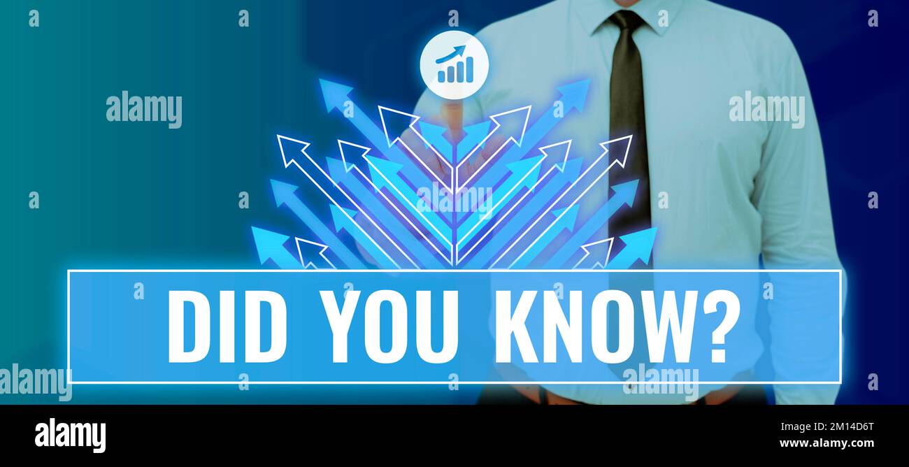 Conceptual caption Did You Know. Business overview Fun Facts and ...