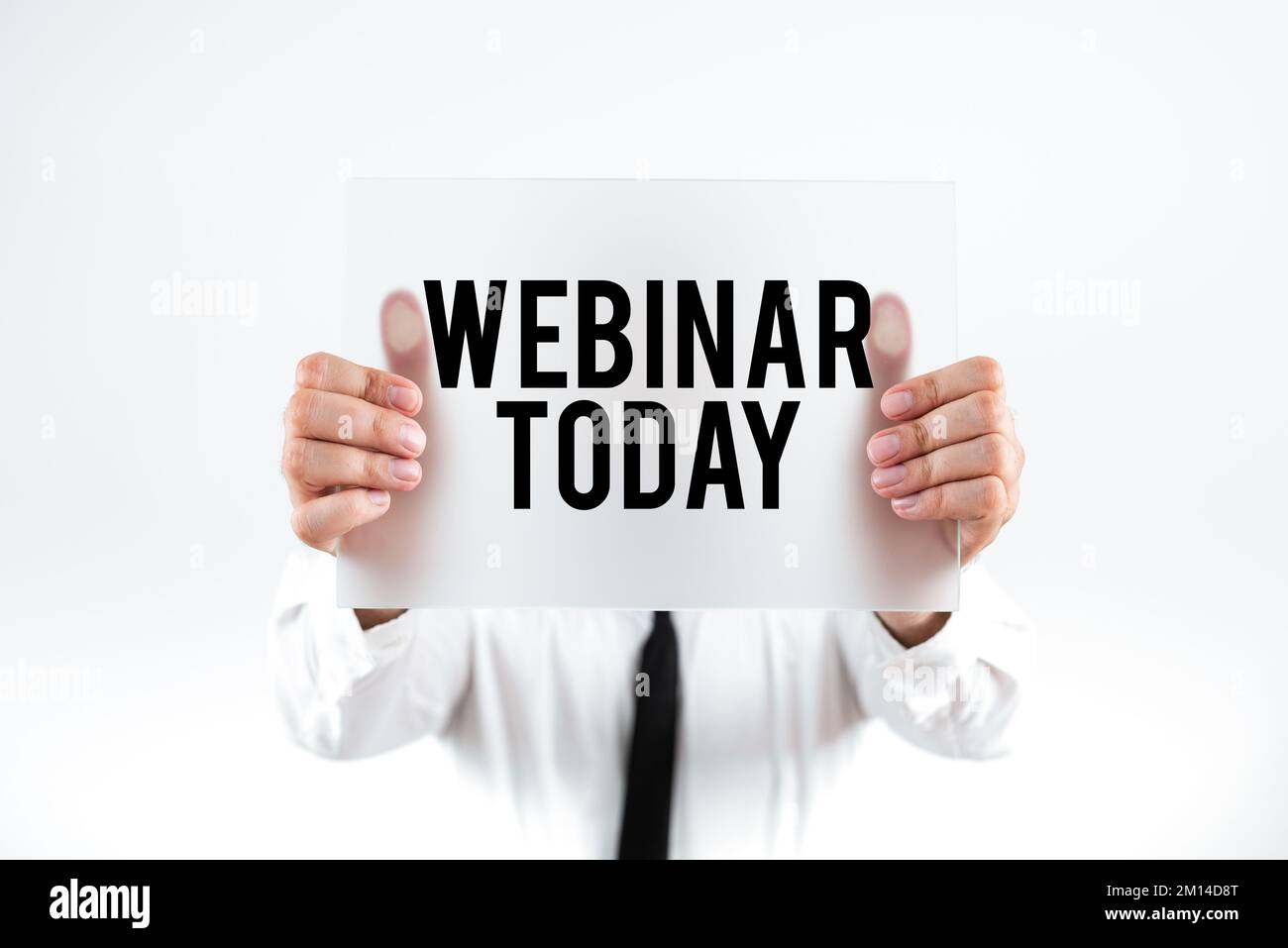 Inspiration showing sign Webinar Today. Conceptual photo live online ...