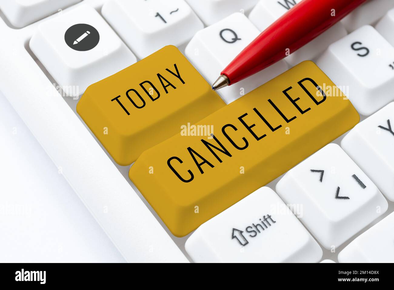 Inspiration showing sign Cancelled. Business approach decide or ...
