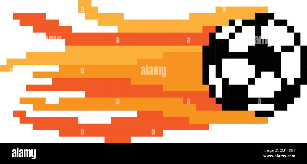 Pixel football Stock Vector Images - Alamy