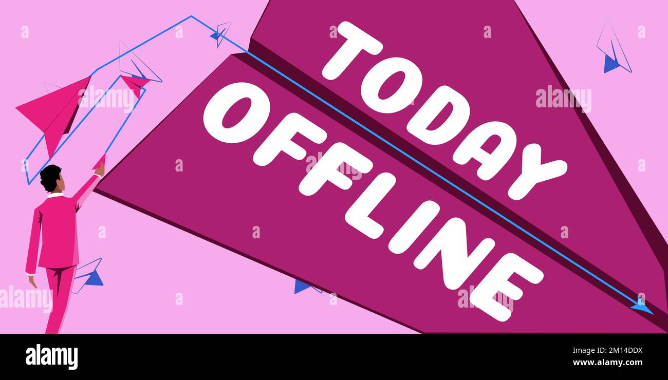 Conceptual display Offline. Business approach Not having directly ...