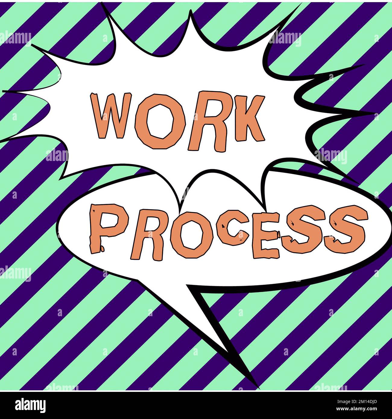 Handwriting text Work Process. Internet Concept Standard procedures how ...