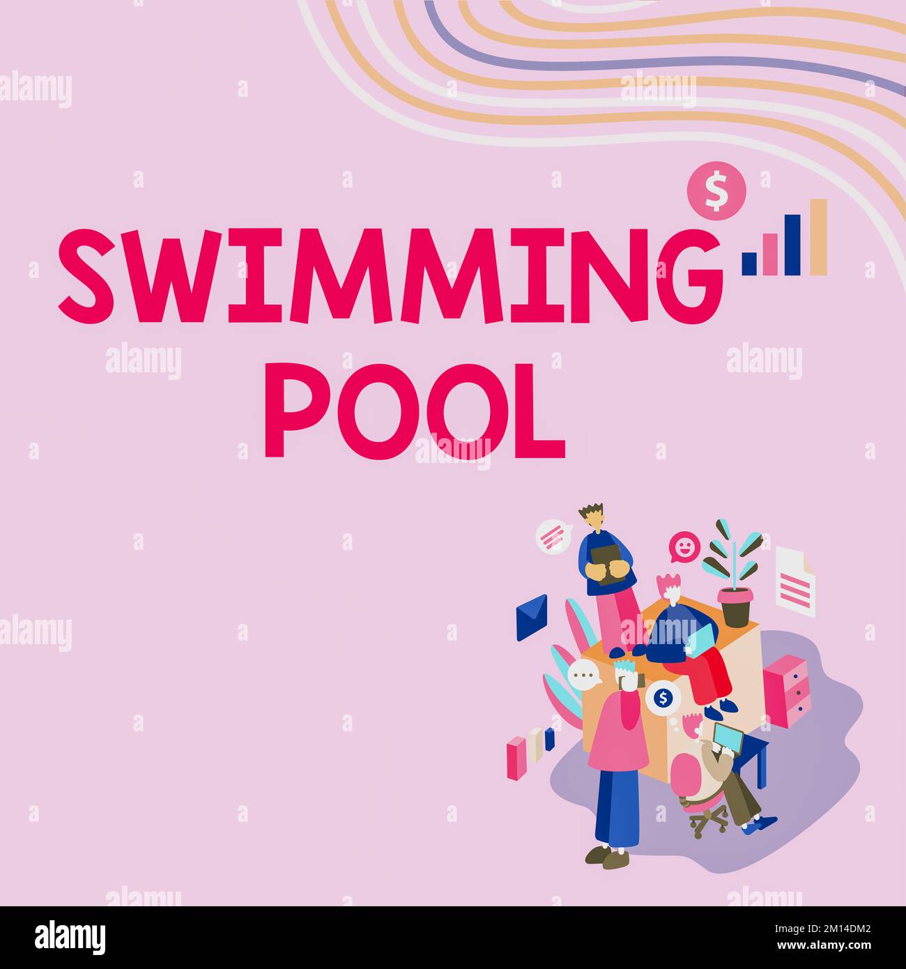 Sign displaying Swimming Pool. Business showcase Structure designed to ...