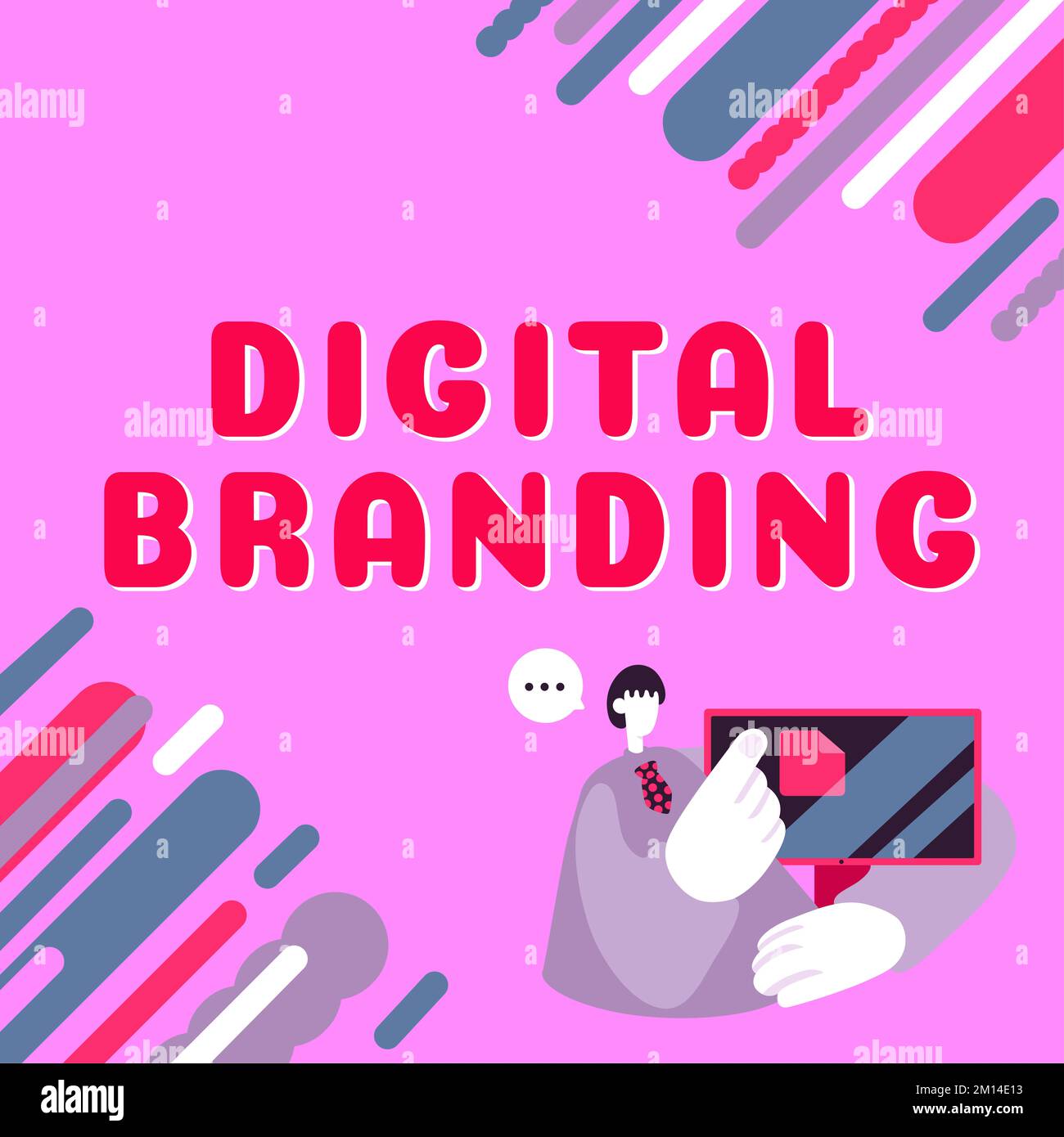 Inspiration showing sign Digital Branding. Internet Concept combination ...