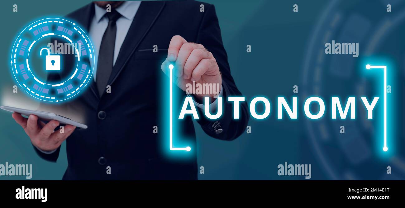 Handwriting Text Autonomy Business Overview Vehicle That Can Guide Itself Without Human