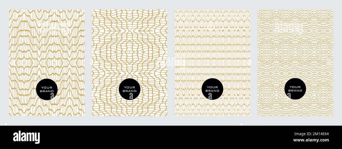 Modern Minimalist Cover Design Set. Creative abstract with expressive ...