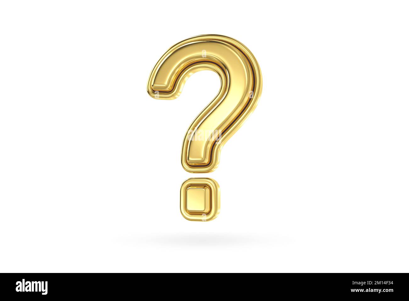 Gold question mark icon isolated on white background. Question mark ...