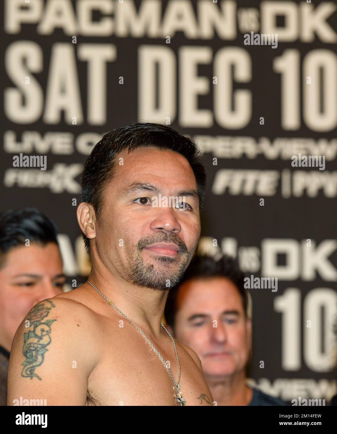 Former Filipino boxer Emmanuel Dapidran Pacquiao Sr. attend a weigh-in ...