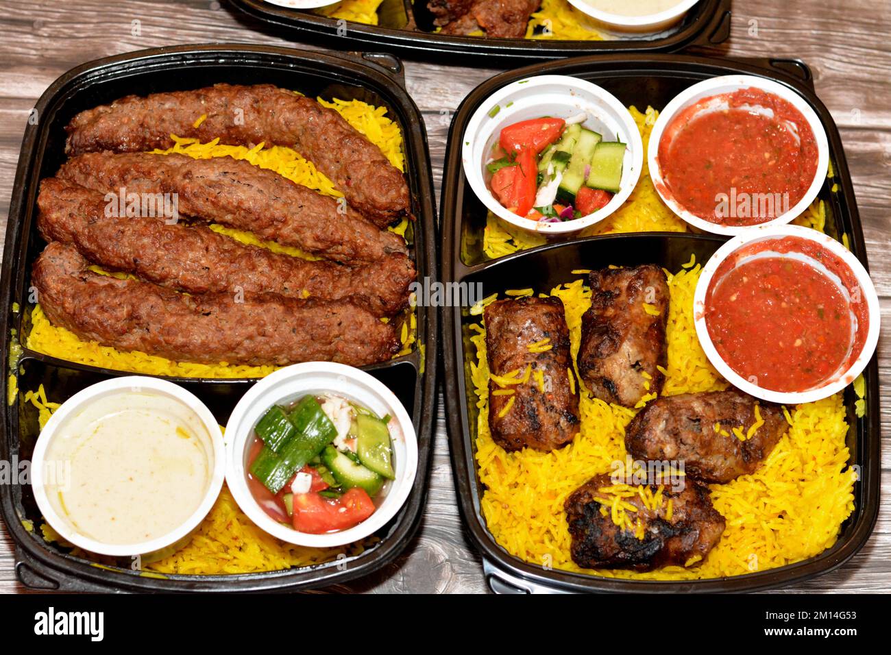 Arabic cuisine traditional food beef Kofta, kebab and tarb kofta shish ...