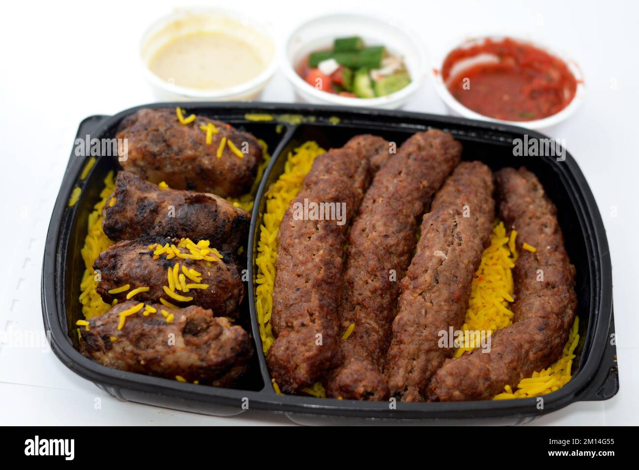 Arabic cuisine traditional food beef Kofta, kebab and tarb kofta shish ...