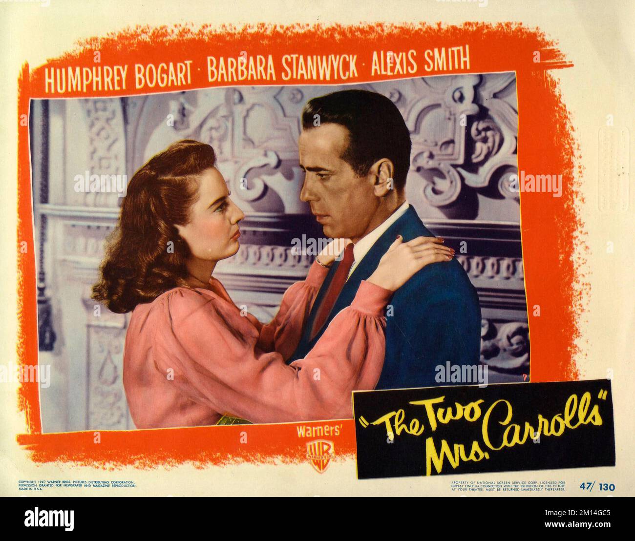 HUMPHREY BOGART and BARBARA STANWYCK in THE TWO MRS CARROLLS (1947 ...