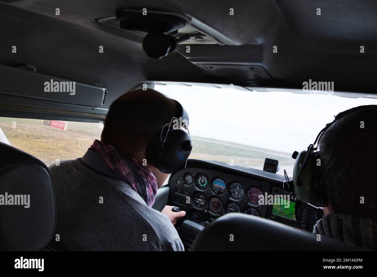 CAEN, FRANCE - JUNE Circa, 2015. view from over snow covered peaks ...