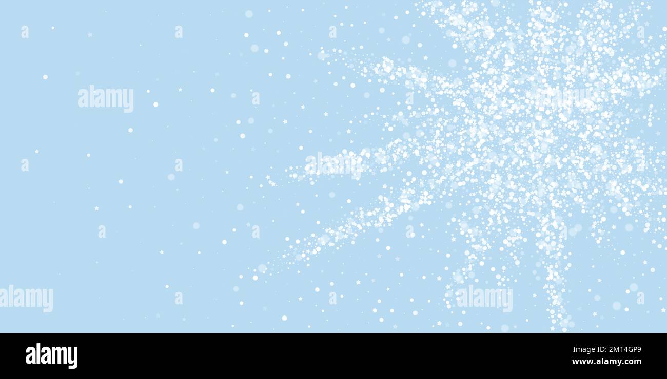 Snowfall overlay christmas background. Subtle flying snow flakes and ...