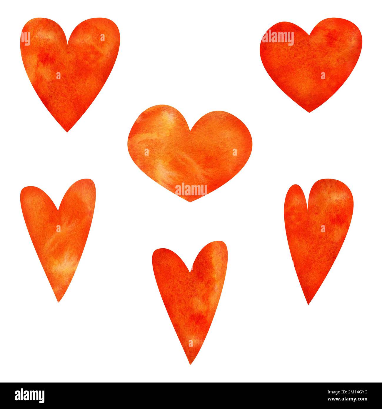 Orange Heart Clipart