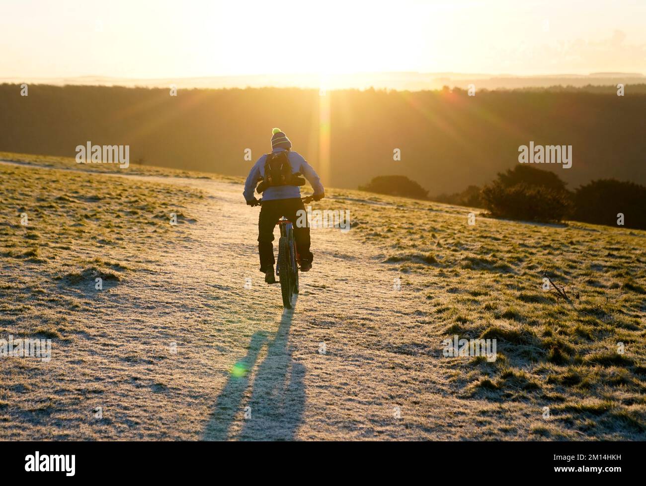 Butser hill snow hi-res stock photography and images - Alamy