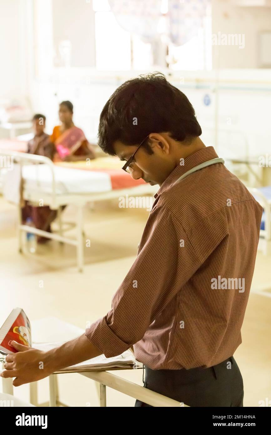 PUDUCHERRY, INDIA - M ARCH Circa, 2020. Doctor without protective suit ...