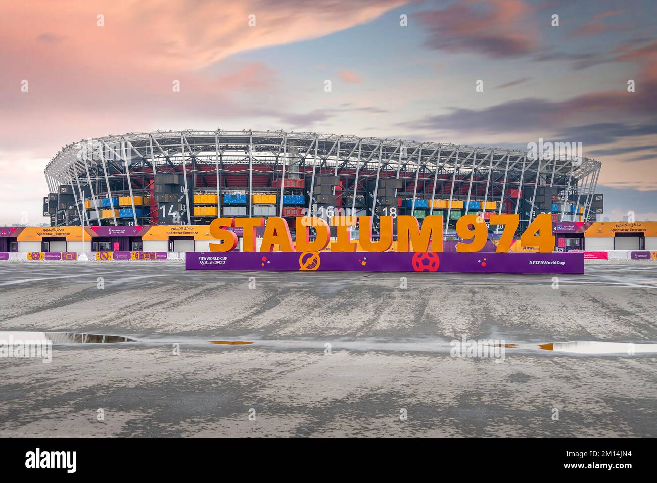 Stadium 974, previously known as Ras bu Aboud Stadium football stadium ...