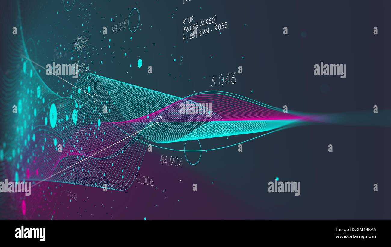 Visualization Digital Flow Of Information Processing And Structuring Big Data For Analysis And