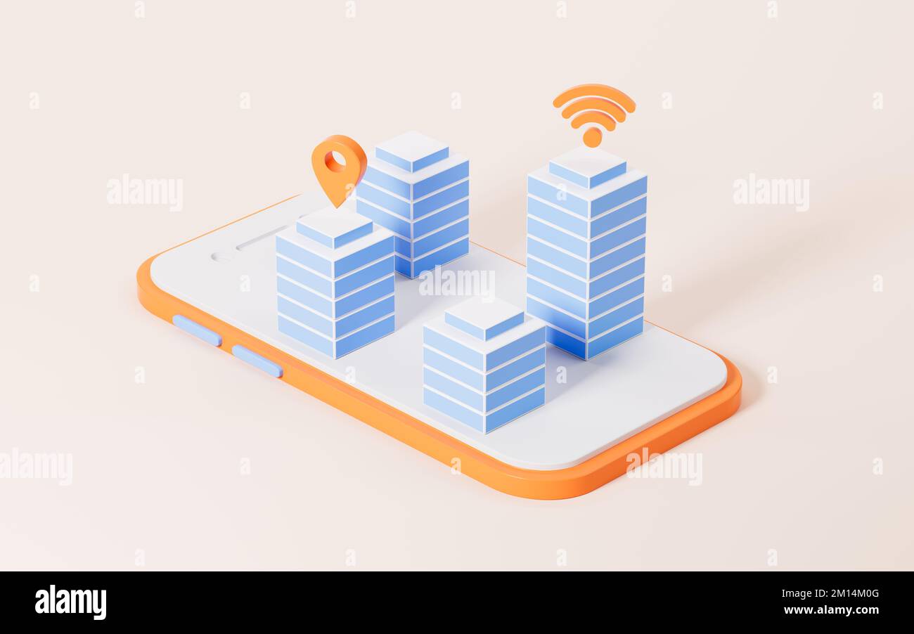 Wi-Fi and mobile phone, signal transmission and telecommunication ...