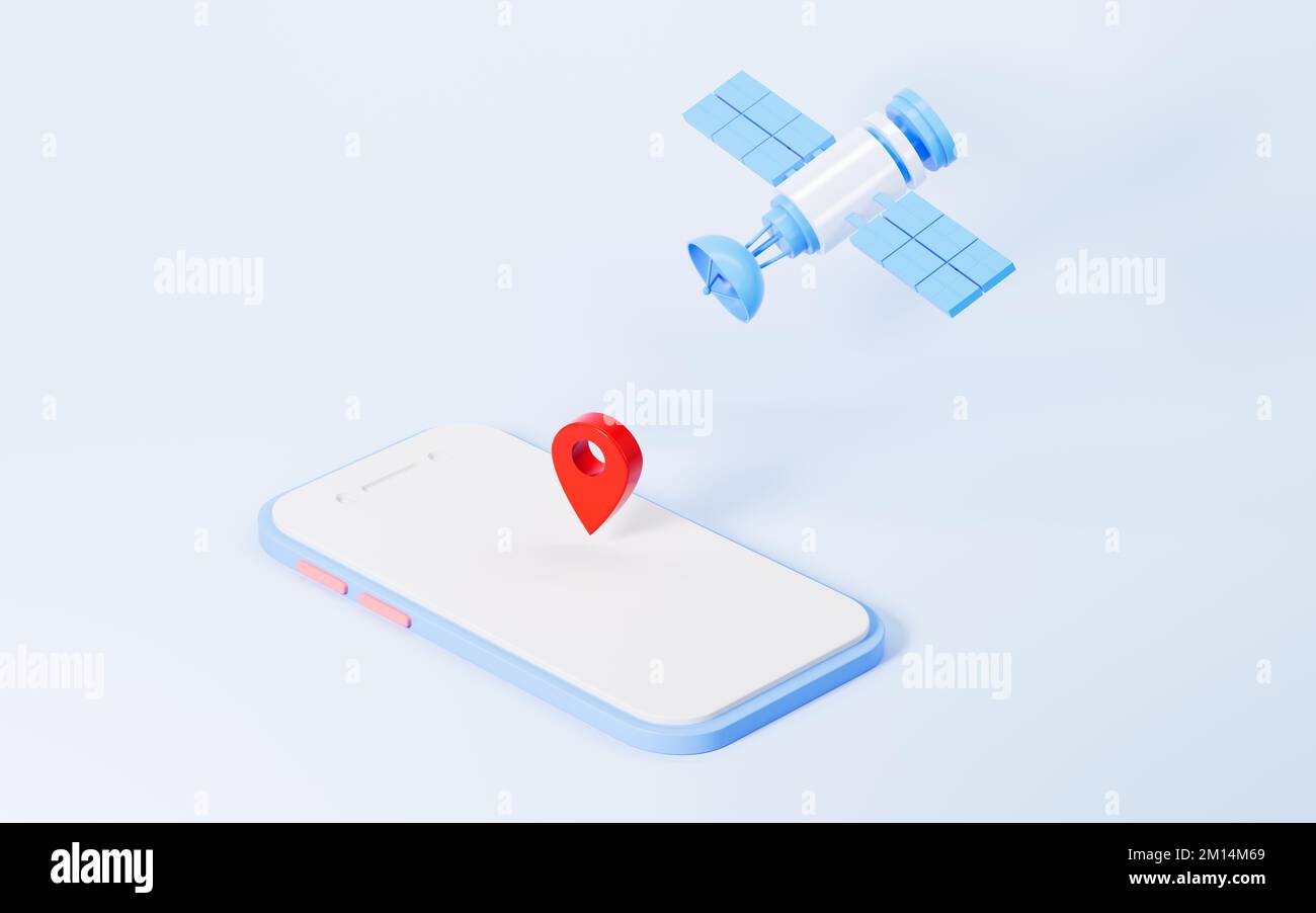 Satellites and mobile phone, Satellite positioning and signal ...