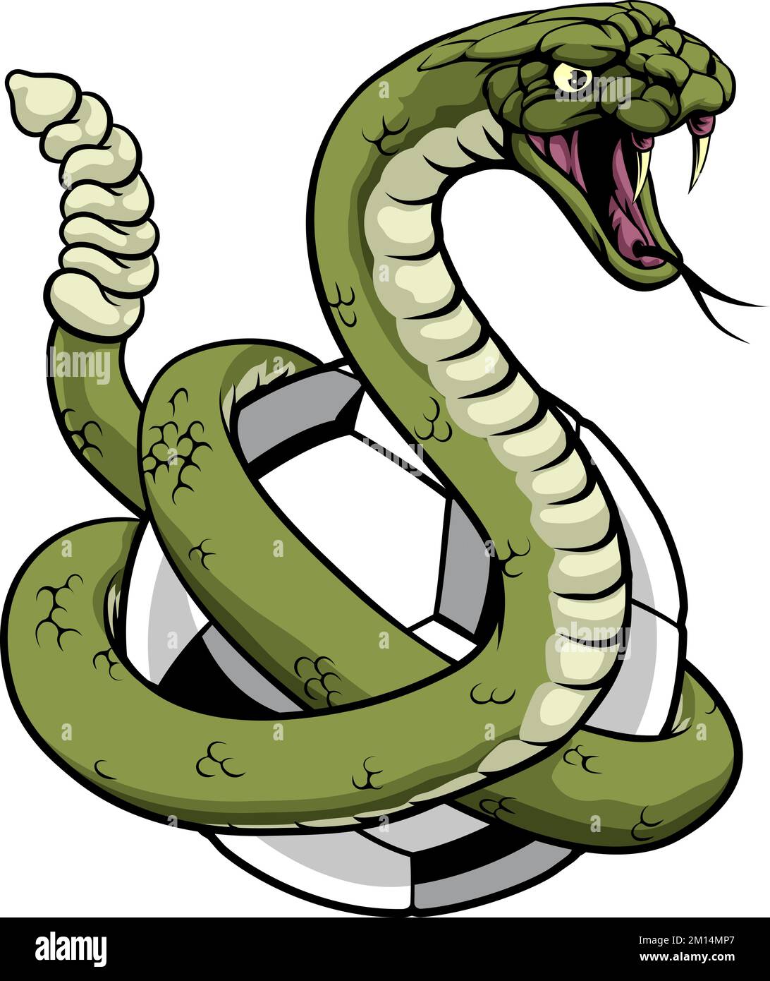 Rattlesnake Soccer Football Animal Team Mascot Stock Vector Image & Art ...