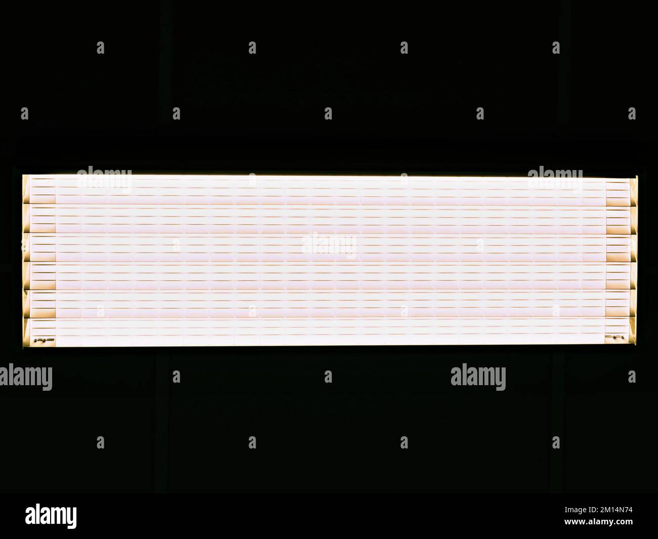 Lighting ceiling panel unit. Fluorescent lamps on the modern ceiling ...