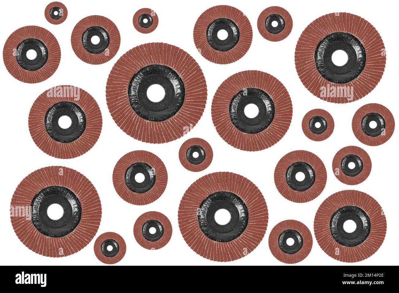 Grinding disc of an angle grinder isolated on a white background. New ...