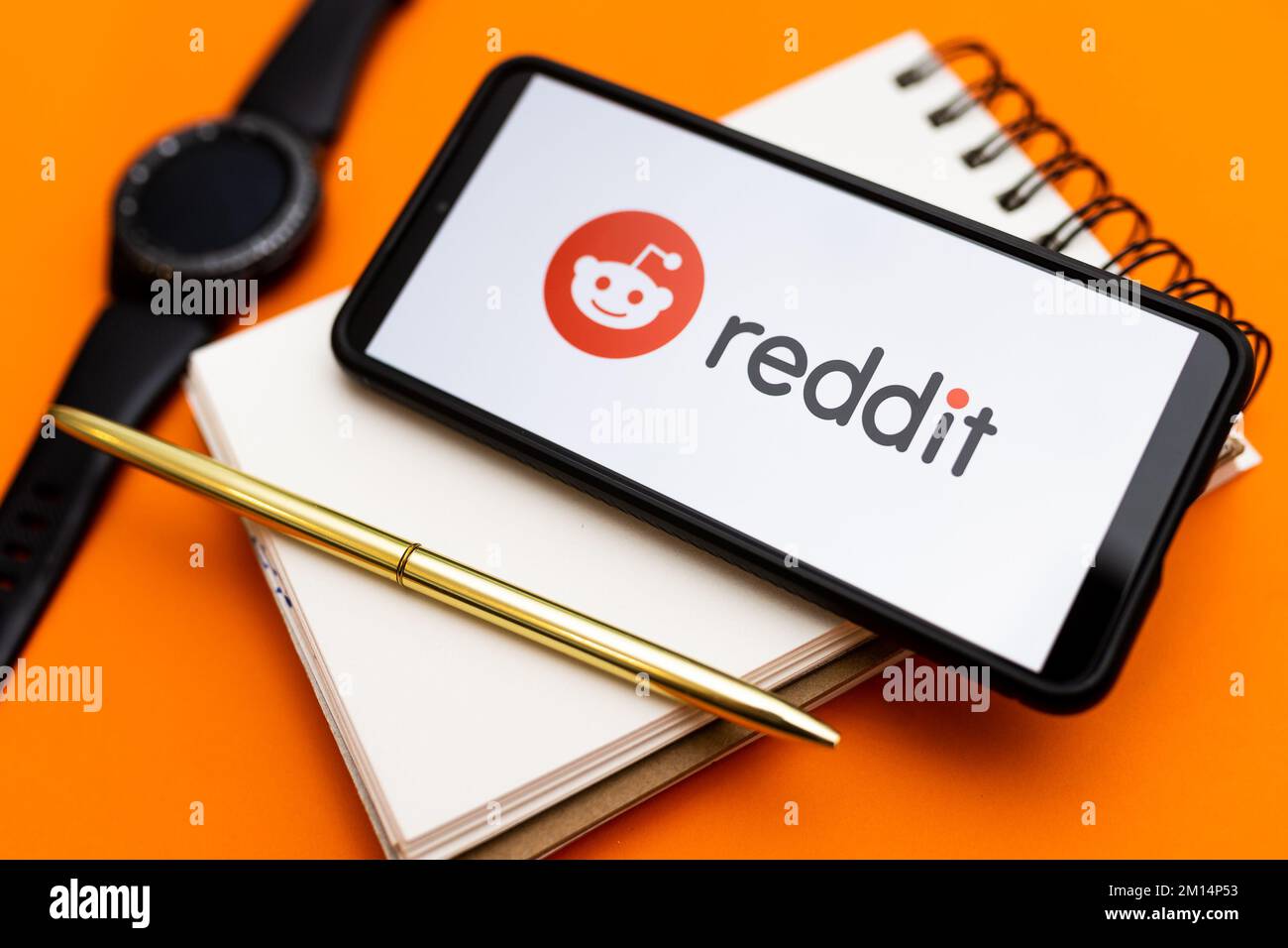 Poland. 07th Dec, 2022. In this photo illustration a Reddit logo seen ...