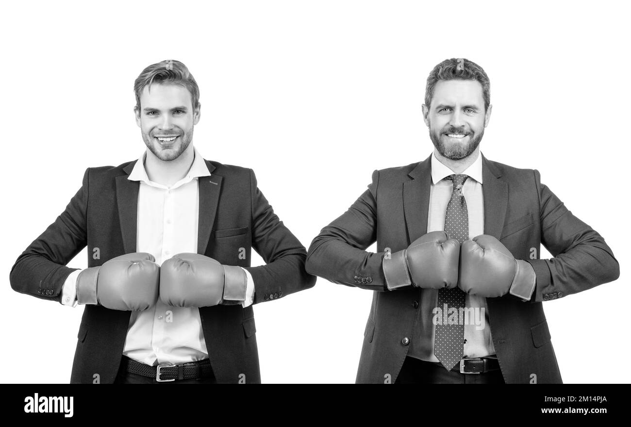 successful ceo boxers. relentless struggle. confident men ready for ...
