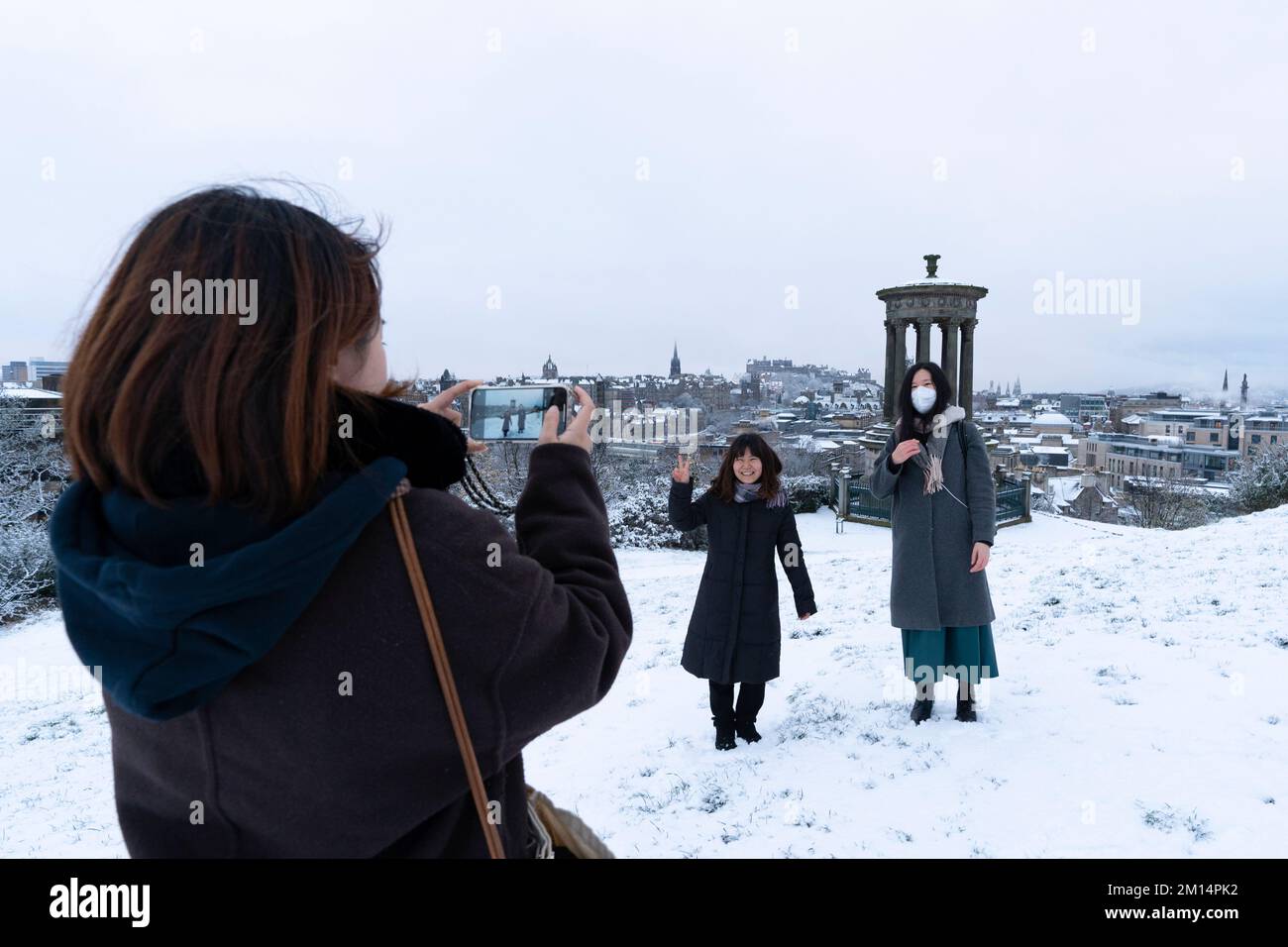 Edinburgh, Scotland, UK. 10th December 2022. Views of Calton Hill in ...