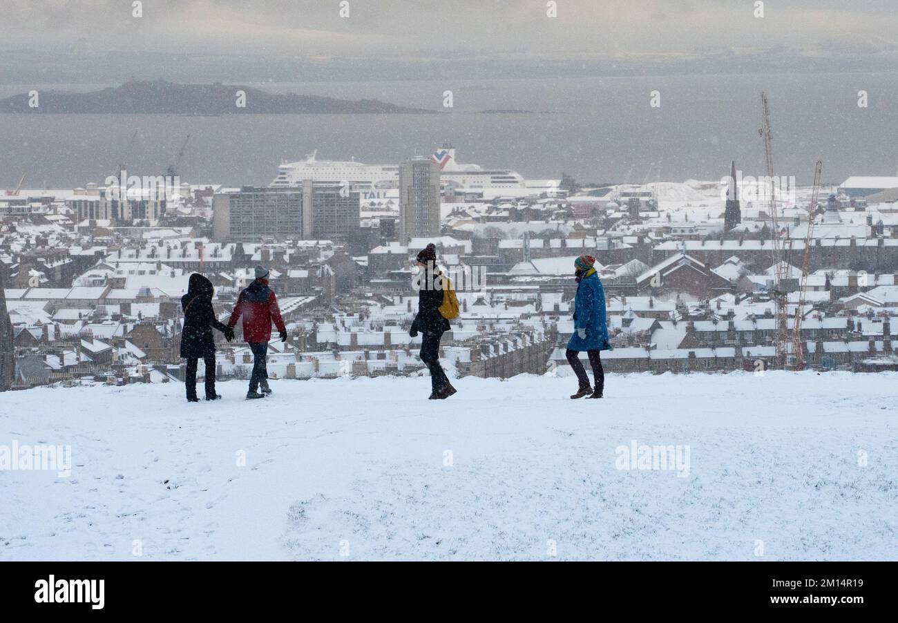 Edinburgh, Scotland, UK. 10th December 2022. Views of Calton Hill in ...