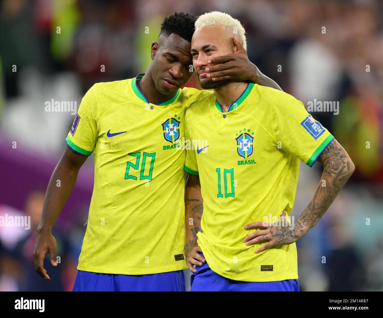 Al Rajjan, Qatar. 09th Dec, 2022. Soccer: World Cup, Croatia - Brazil ...