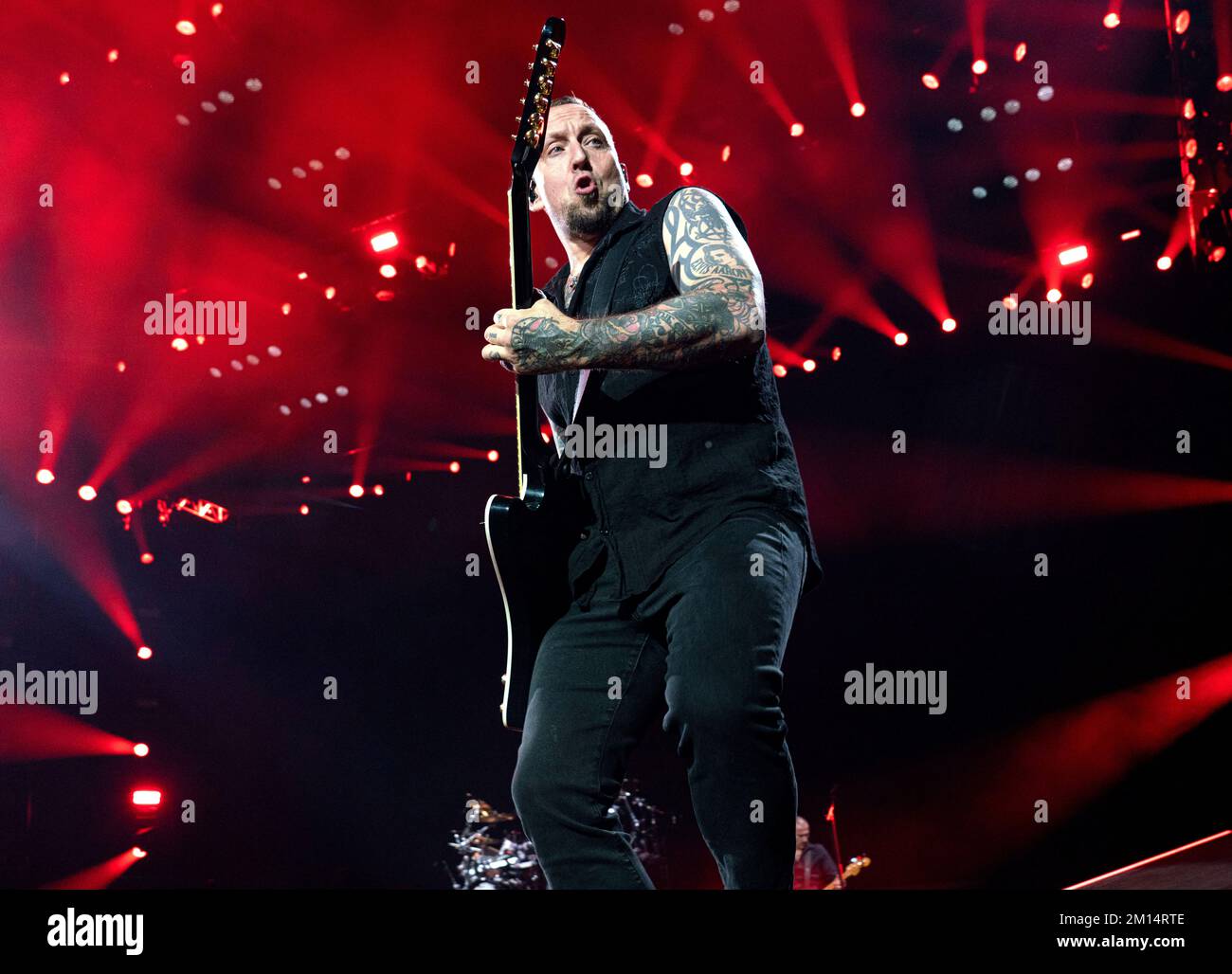 Volbeat in concert in The Gelredome Arnhem Holland.Servant of the road ...