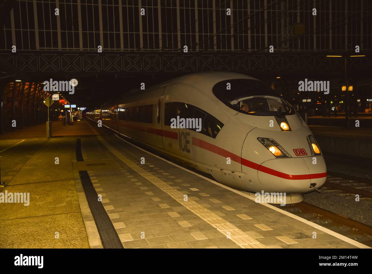 Amsterdam, Netherlands. December 2022. An ICE international train on ...