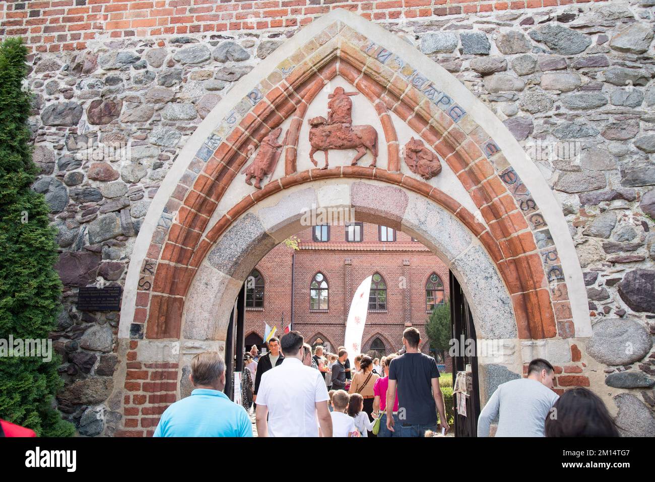 Gothic Teutonic Order castle in Bierzglowo, Poland © Wojciech Strozyk ...