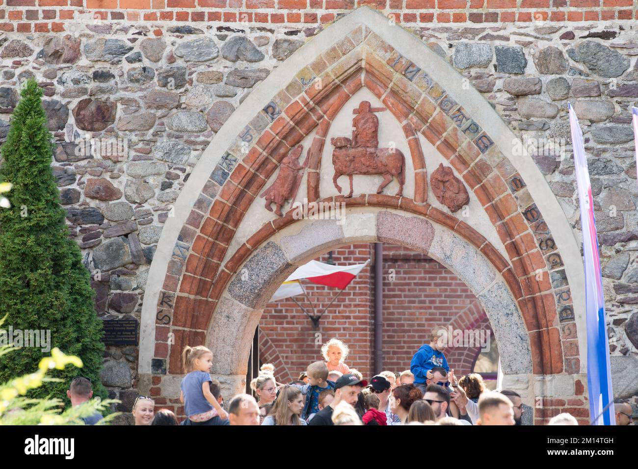 Gothic Teutonic Order castle in Bierzglowo, Poland © Wojciech Strozyk ...