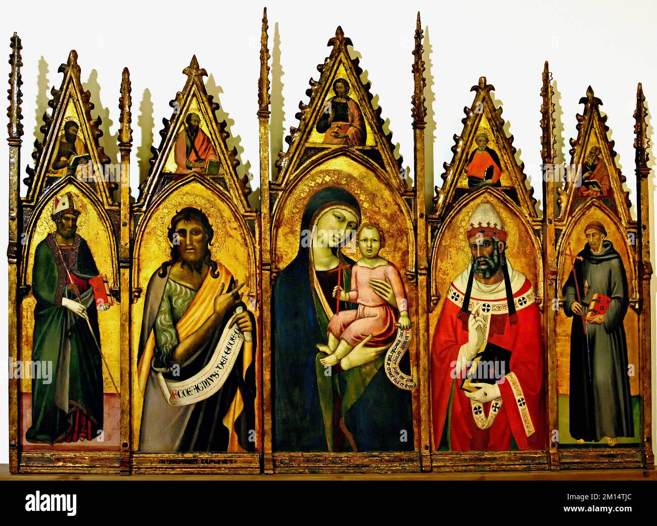 St gregory and st francis from the chapel of hi-res stock photography ...