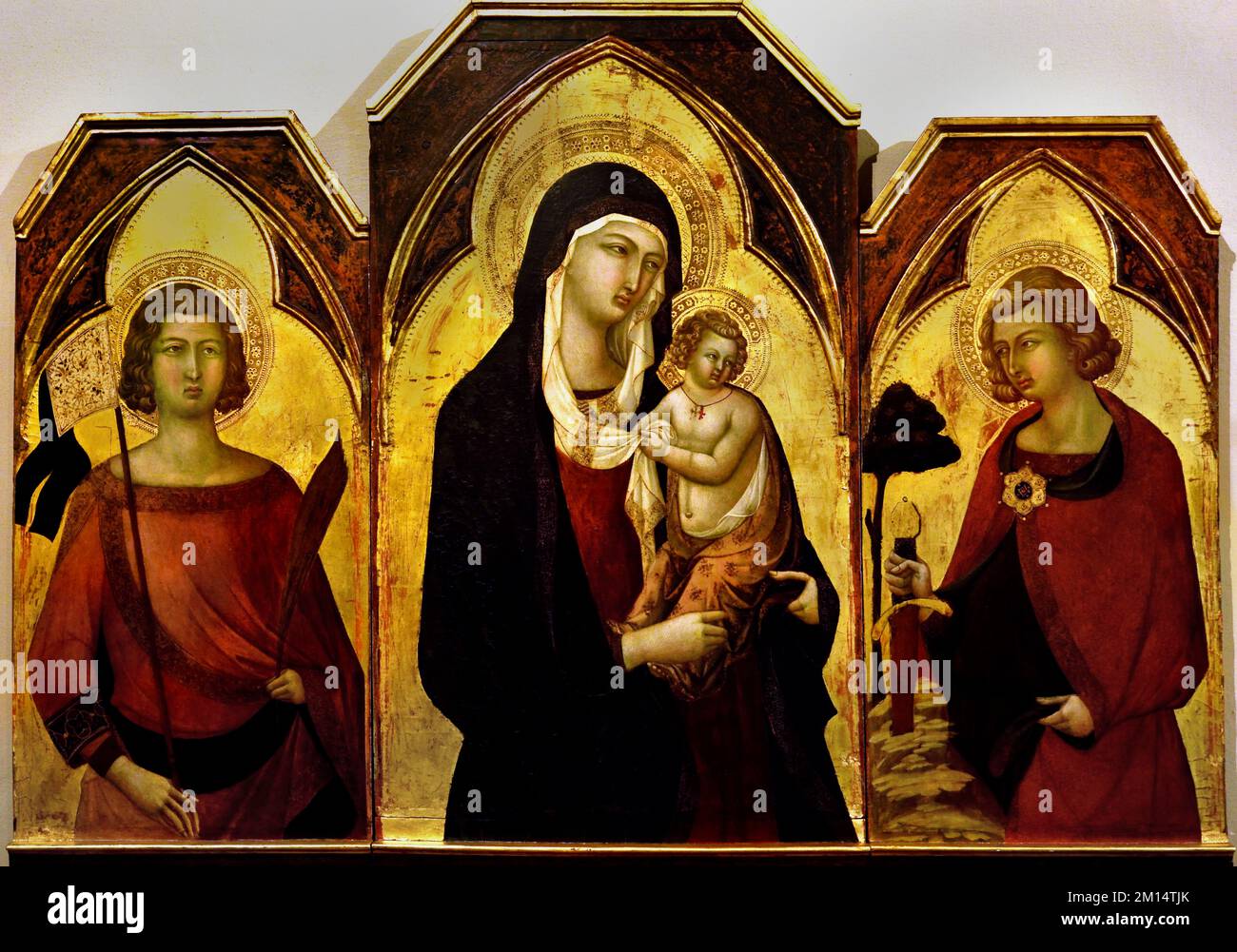 Madonna and Child, with Saints, 1335, BULGARINI, Bartolommeo, 1337-1378 ...