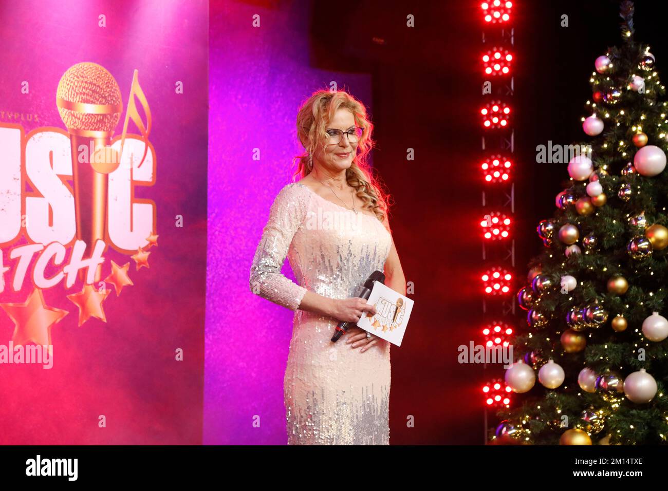 Victoria Herrmann bei der Liveshow Music-Match im MytVplus Studio im ...