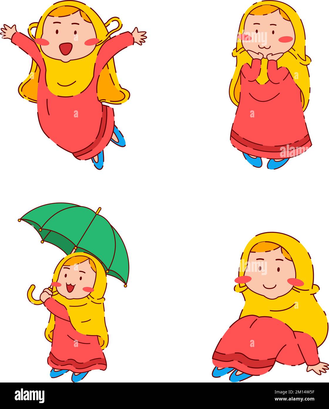 Surprised child portrait Stock Vector Images - Alamy