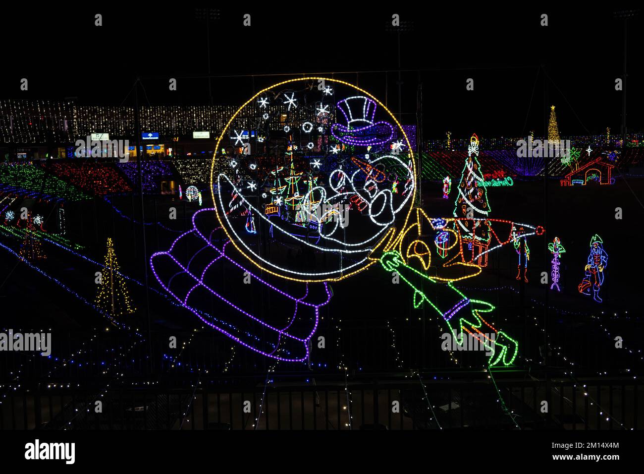 The First Annual Columbia Firefly Light Christmas Celebration at Segra ...