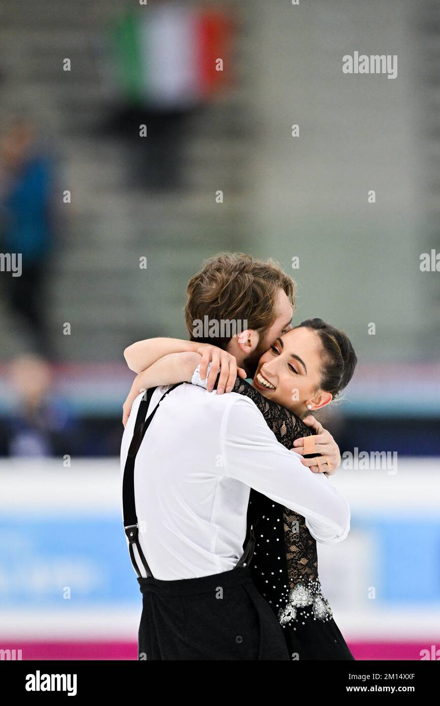 Sara CONTI & Niccolo MACII (ITA), during Senior Pairs Free Skating, at ...