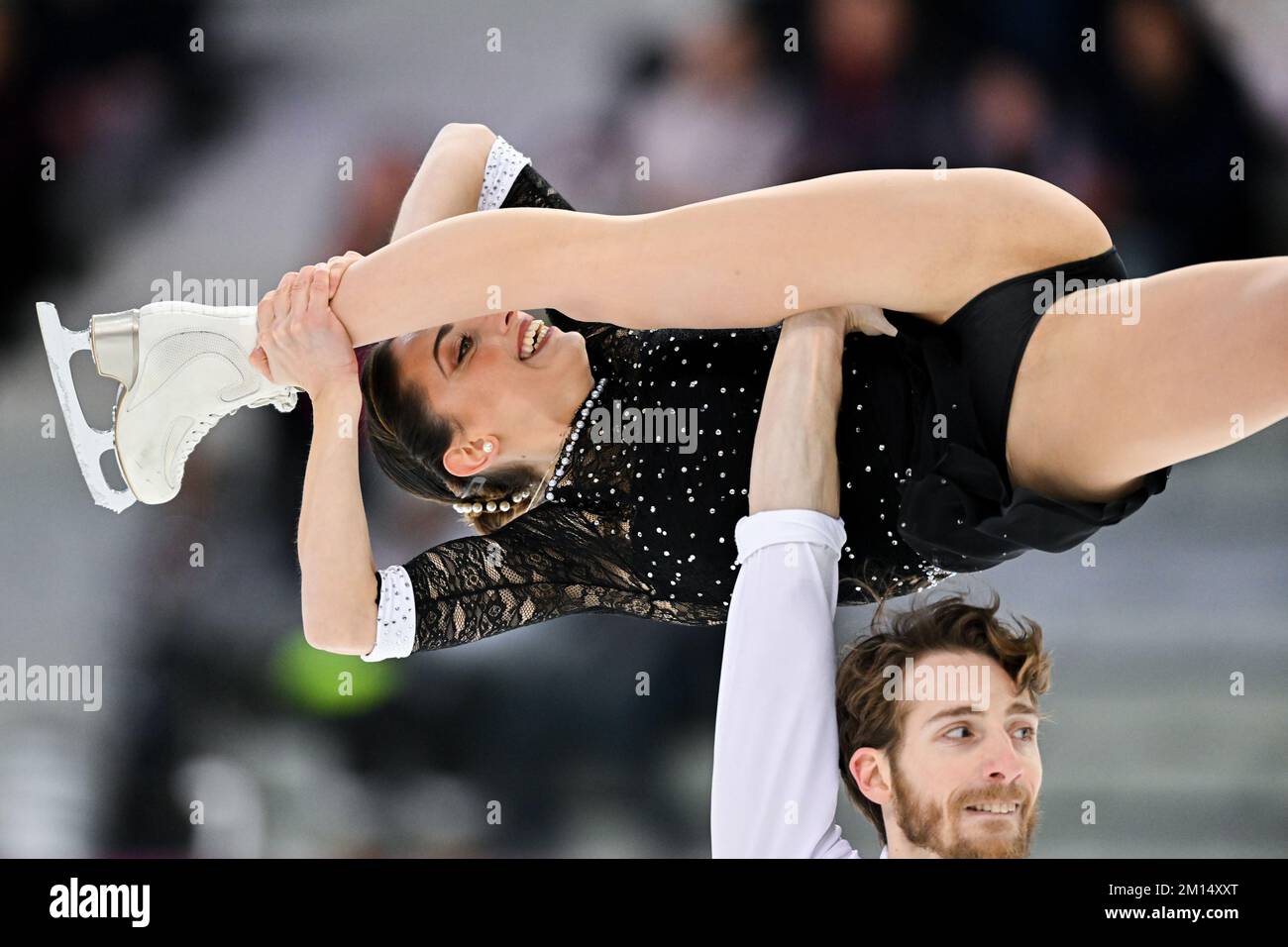 Sara CONTI & Niccolo MACII (ITA), during Senior Pairs Free Skating, at ...