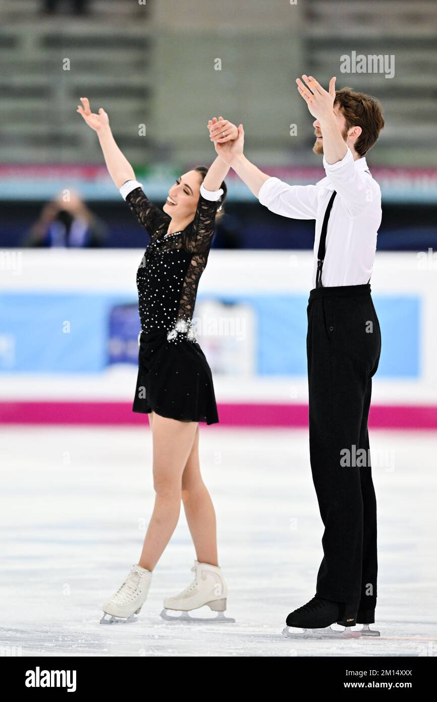 Sara CONTI & Niccolo MACII (ITA), during Senior Pairs Free Skating, at ...