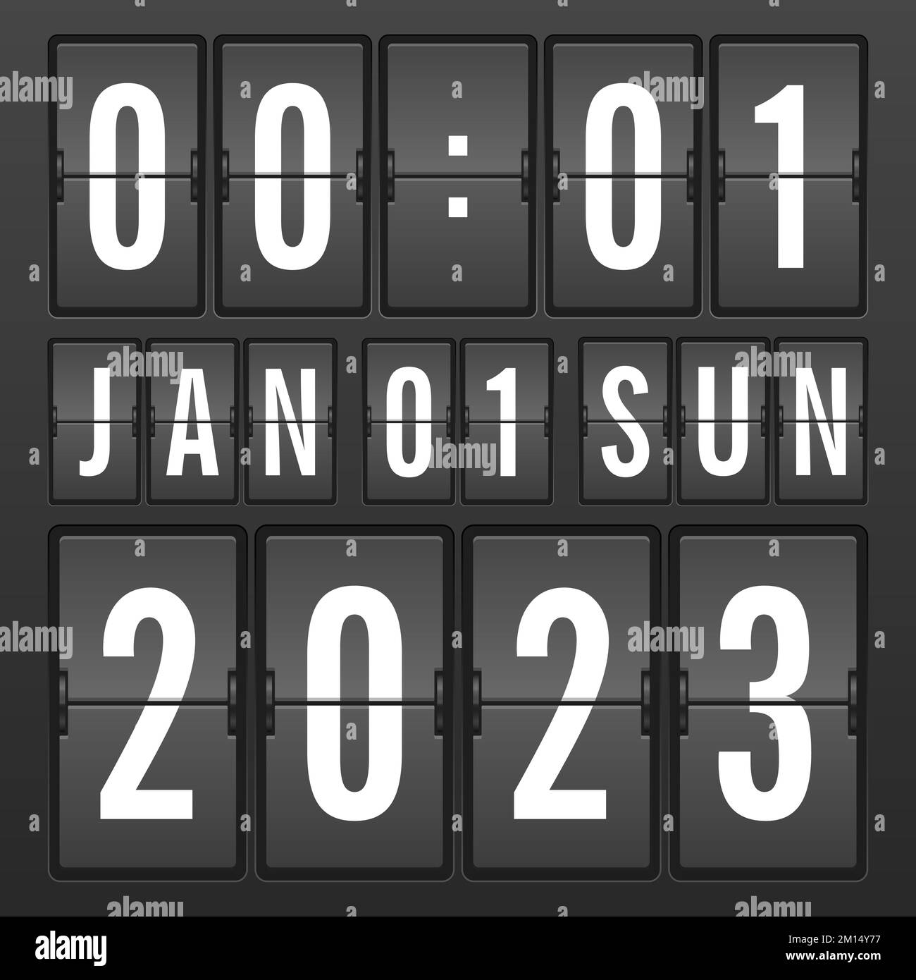 Flip clock calendar hi-res stock photography and images - Alamy