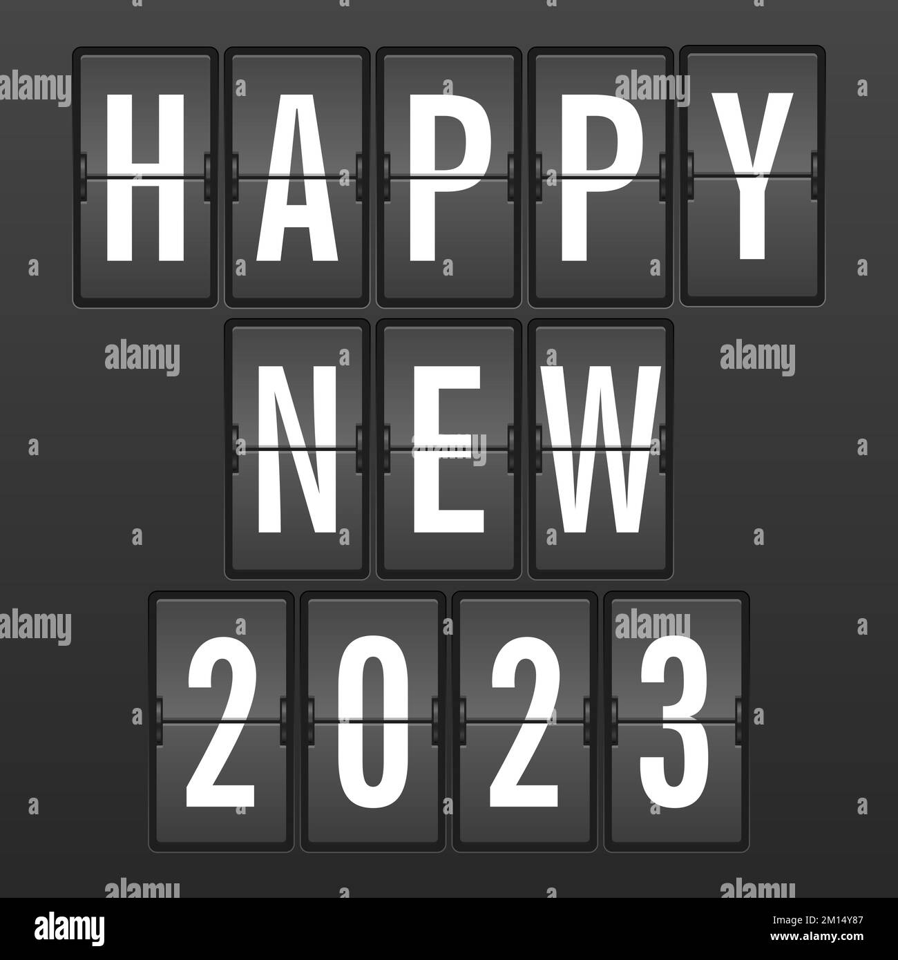 Happy new year 2023 with clock hi-res stock photography and images - Alamy