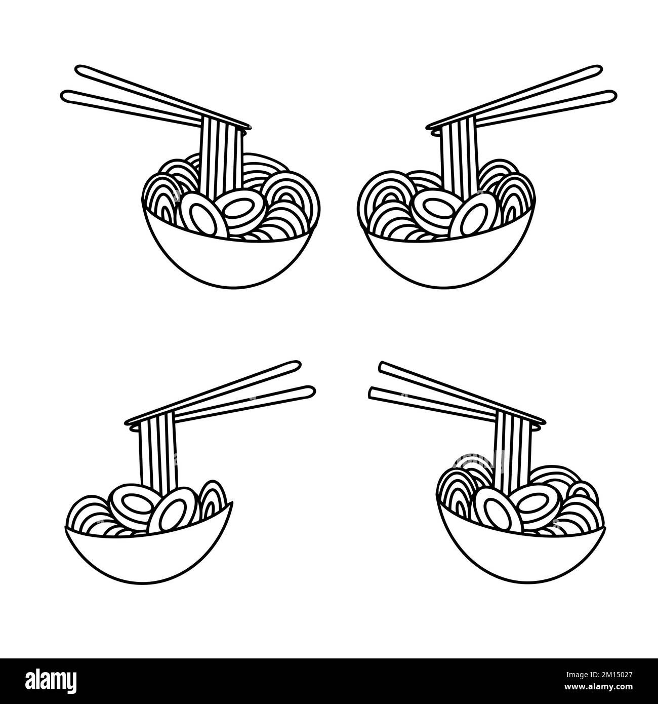 Vector cartoon sushi set Black and White Stock Photos & Images - Alamy